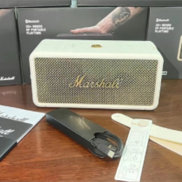 Marshall | Other | Marshall Cream Portable Bluetooth Speaker | Poshmark